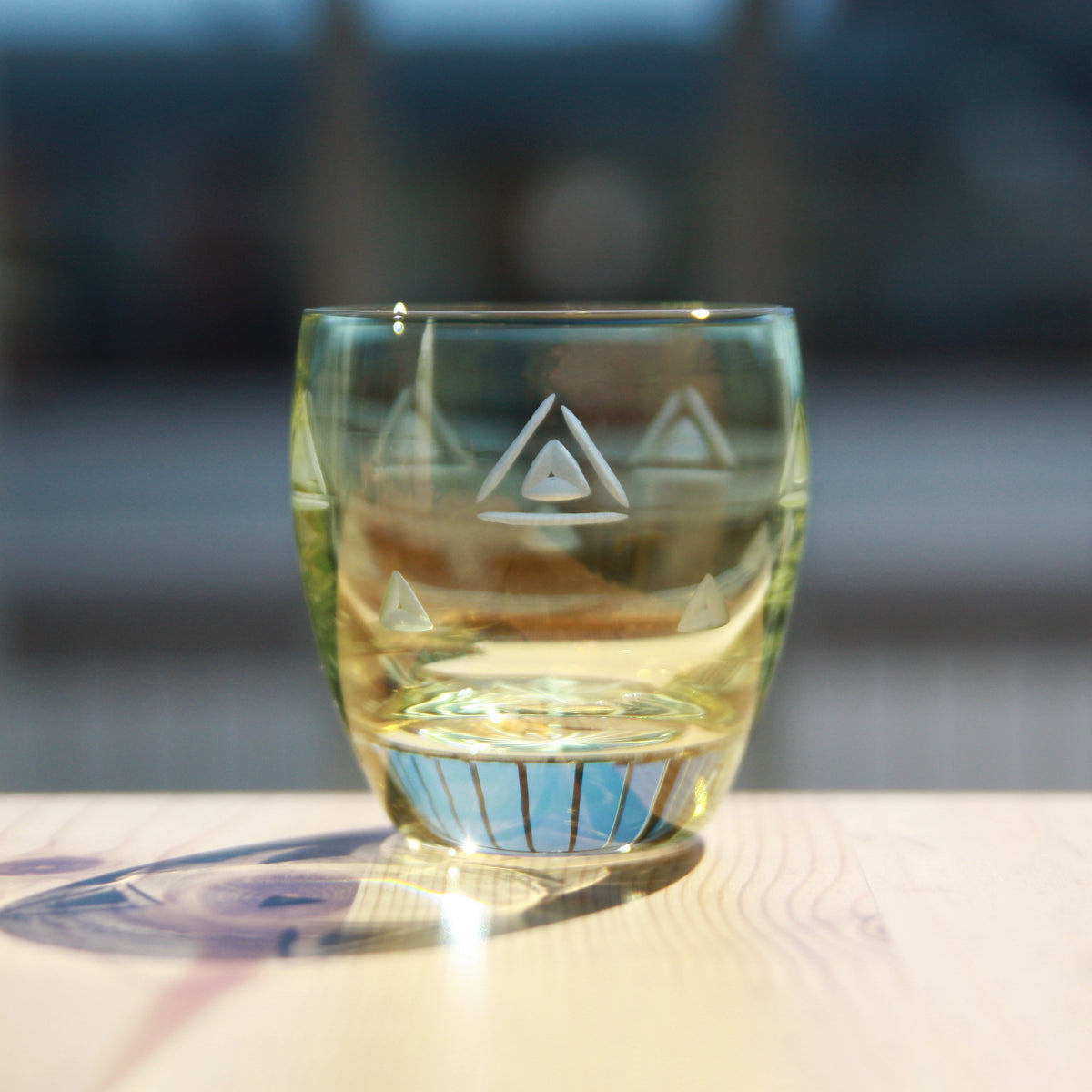 三角2 ぐい呑YE – THE GLASS GIFT SHOP SOKICHI