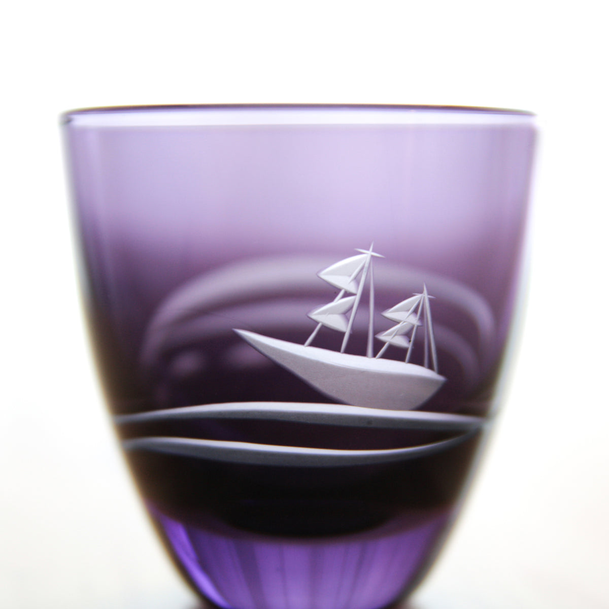 波と風 ぐい呑青紫 – THE GLASS GIFT SHOP SOKICHI