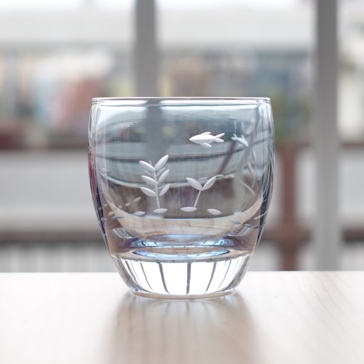 金魚鉢 ぐい呑BL – THE GLASS GIFT SHOP SOKICHI