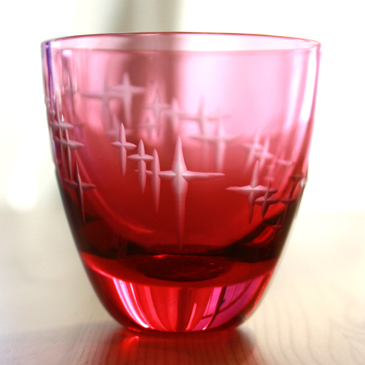 十字星 ぐい呑金赤 – THE GLASS GIFT SHOP SOKICHI
